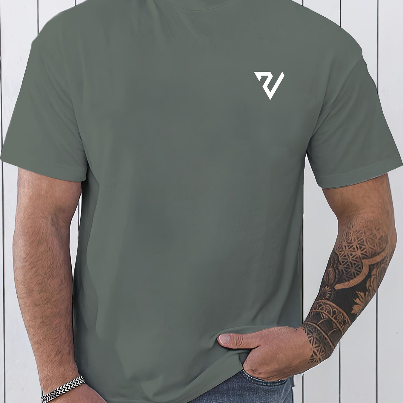 Creative Logo Graphic Print Men's Novel Graphic Design T - Temu Australia