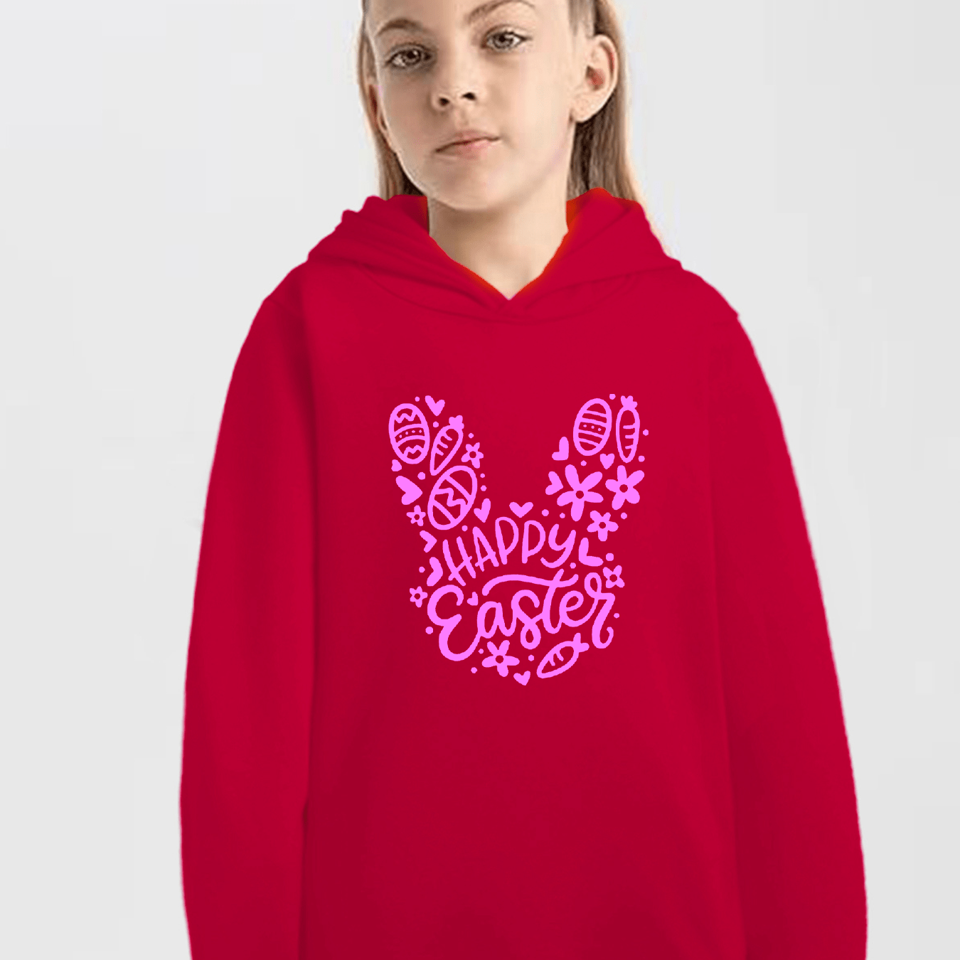 Joyeuses Pâques Impression Graphique Lapin Cartoon Sweat À - Temu France